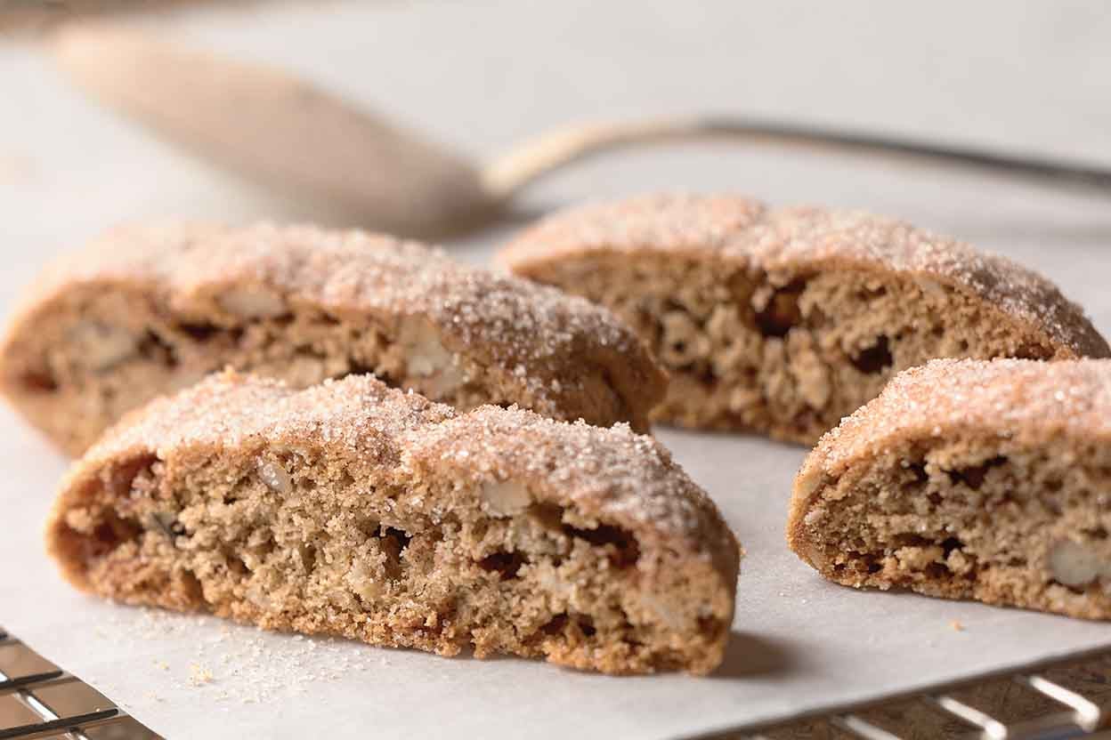 Mini Whole Grain Cinnamon Biscotti | King Arthur Baking