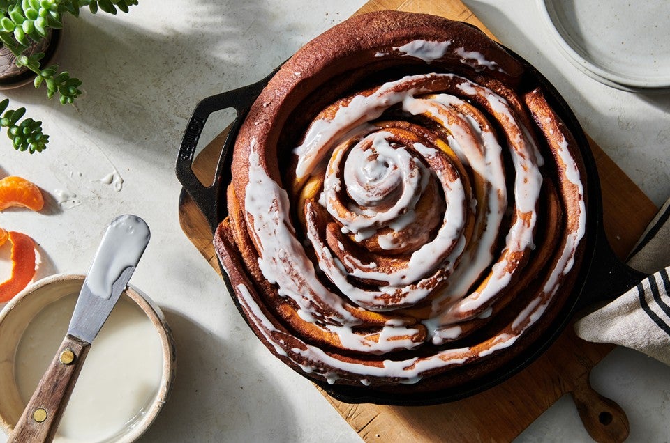 Giant Cinnamon Roll Recipe King Arthur Baking