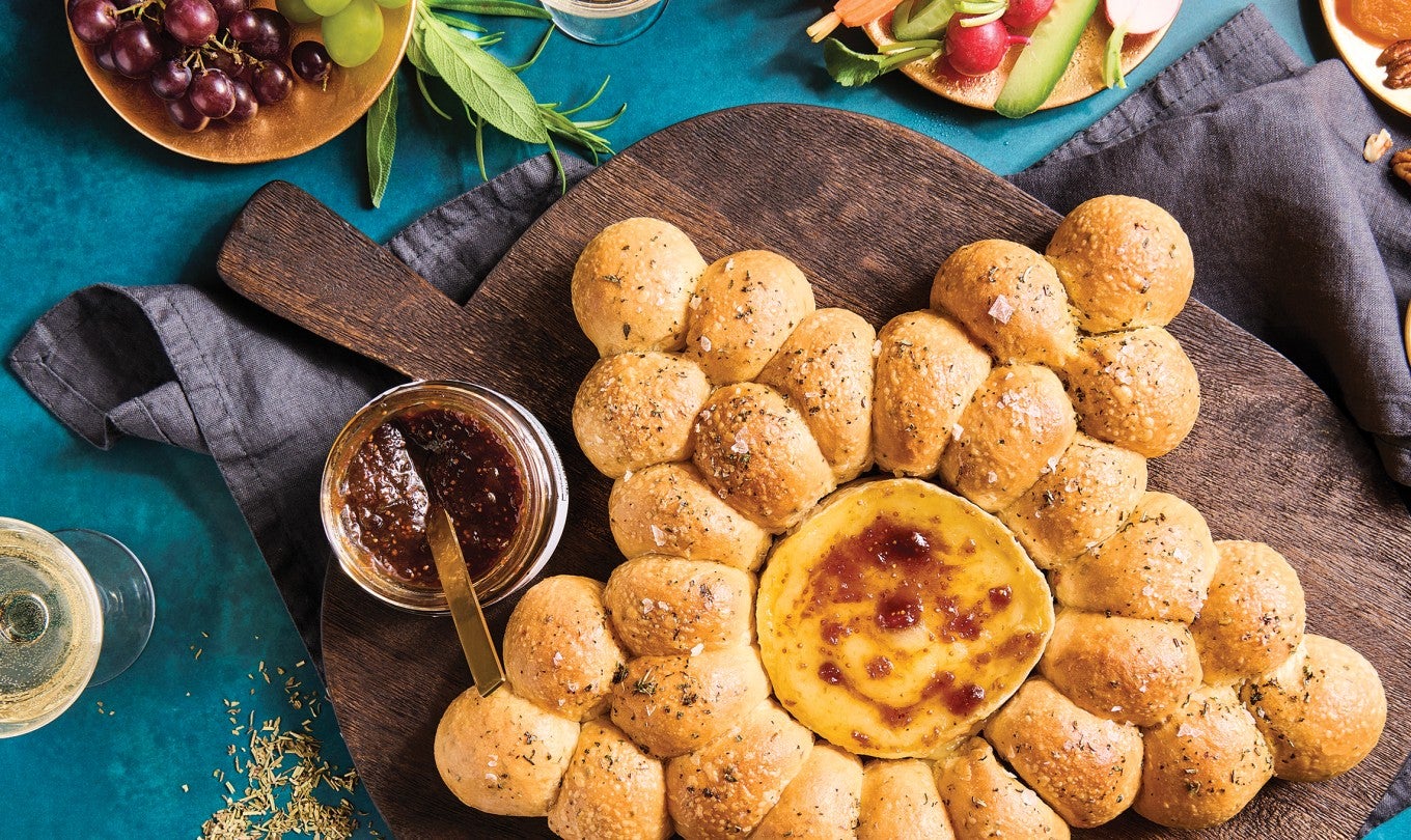 Herb Scented Baked Brie Bread Recipe King Arthur Baking